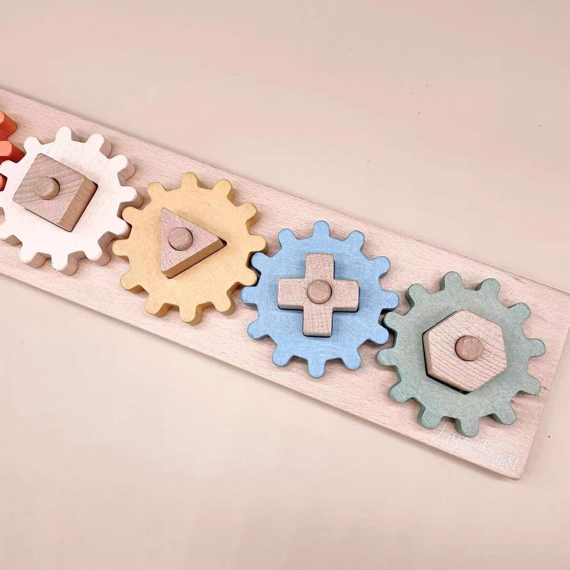 Rainbow Gear Shapes Puzzle – Lost In The Woods